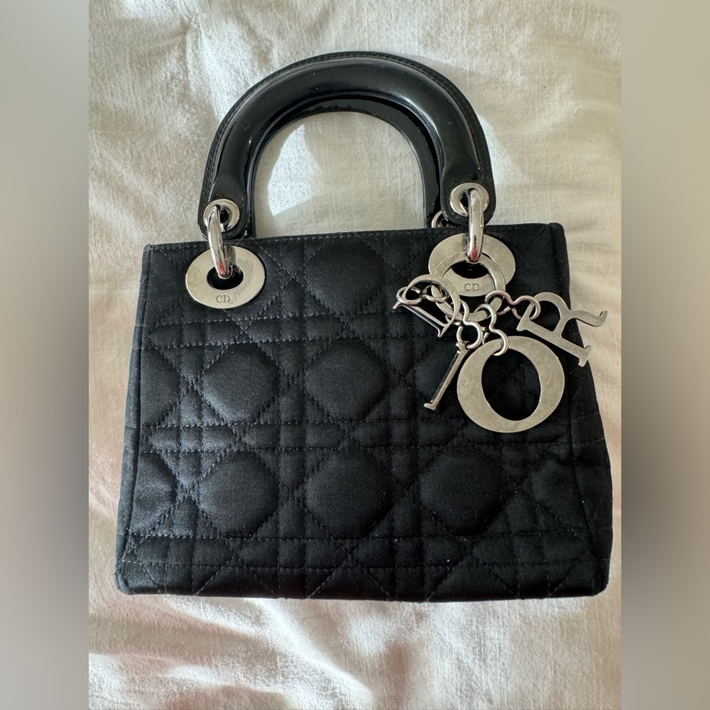 Authentic Christian Dior Nylon Quilted Handbag. - Gem